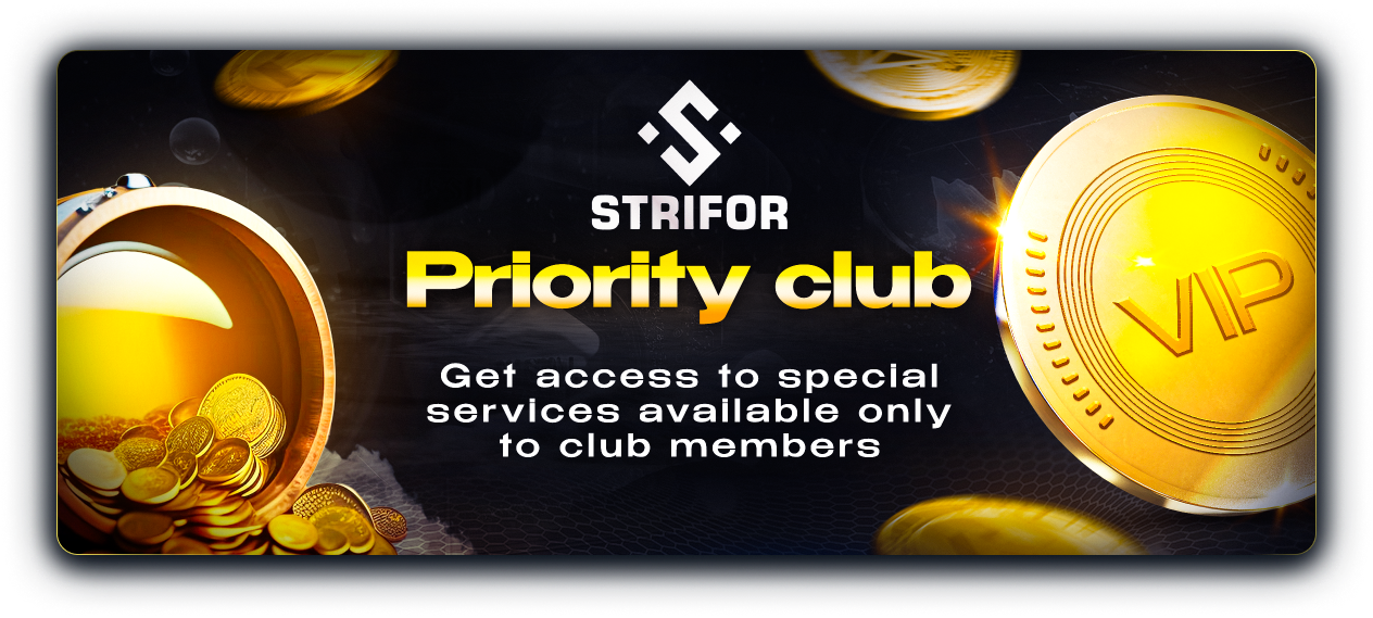 Priority club – StriFor – Buy and sell cryptocurrency and classic forex ...